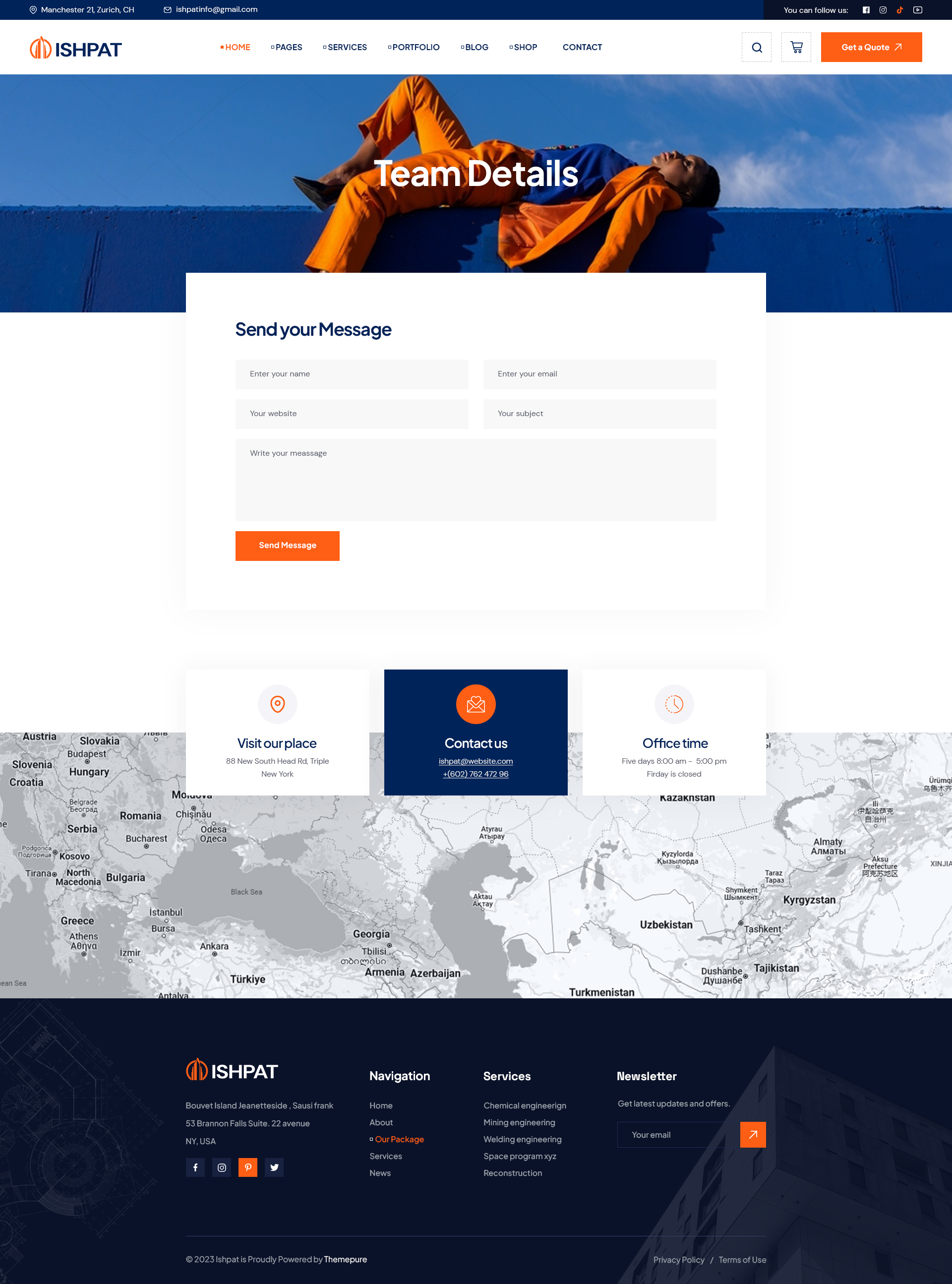 Ishpat - Construction PSD Template. by AQLOVA | ThemeForest