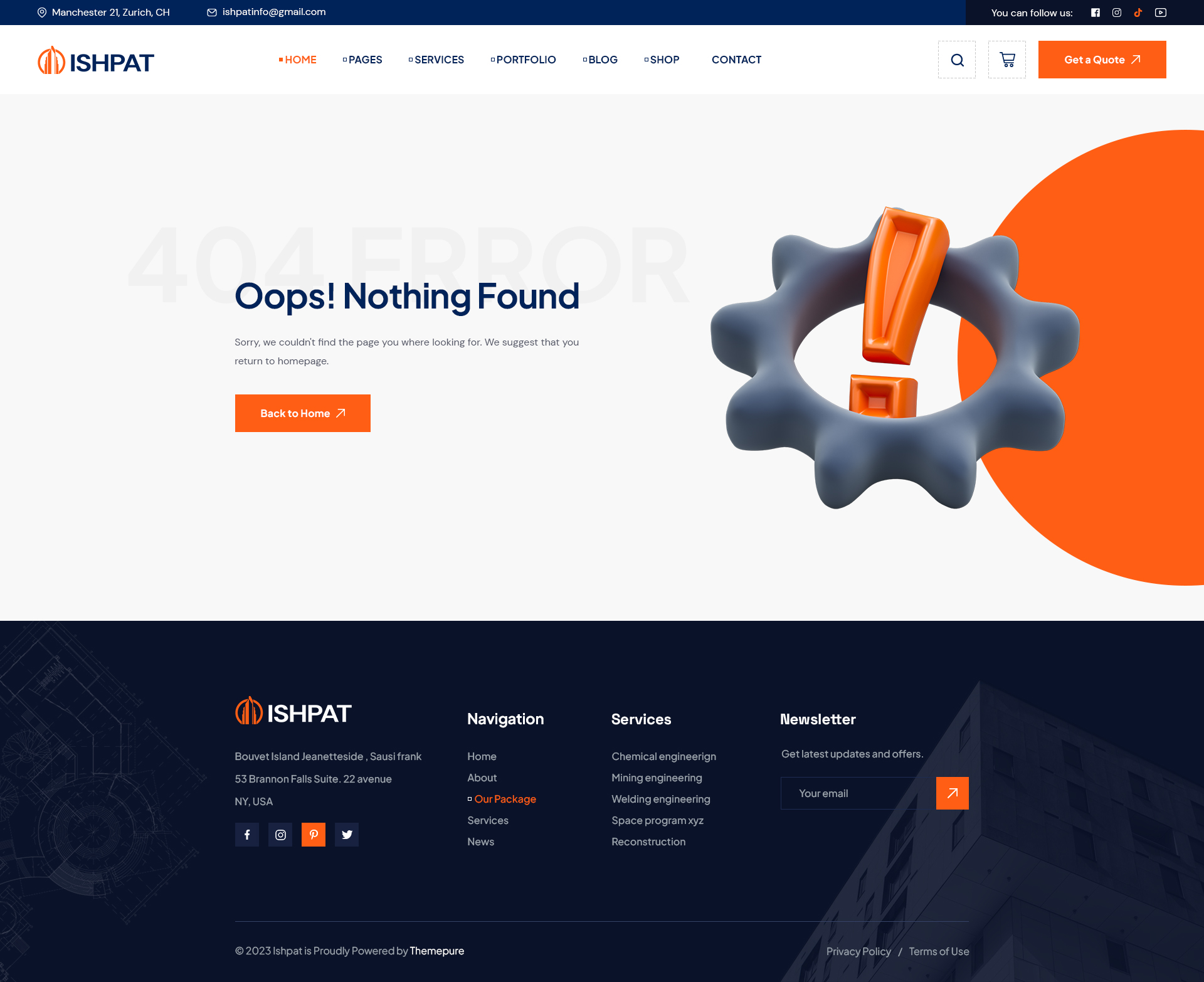 Ishpat - Construction PSD Template. by AQLOVA | ThemeForest