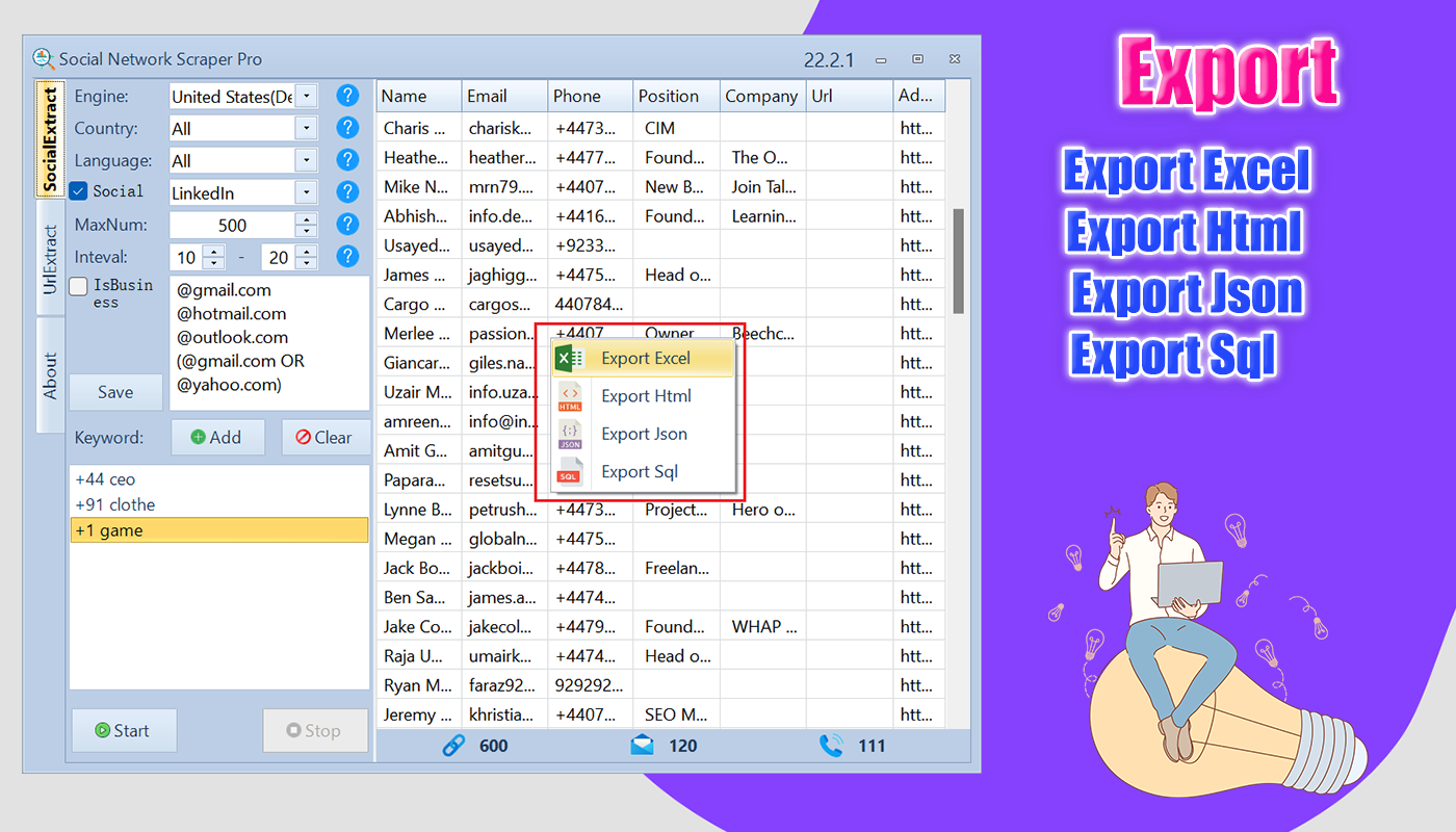 Social Network Data Scraper Pro by IonicStudio | CodeCanyon