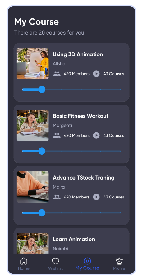 GoLearn - Online Courses Learning App | Udemy | LMS App | Online ...