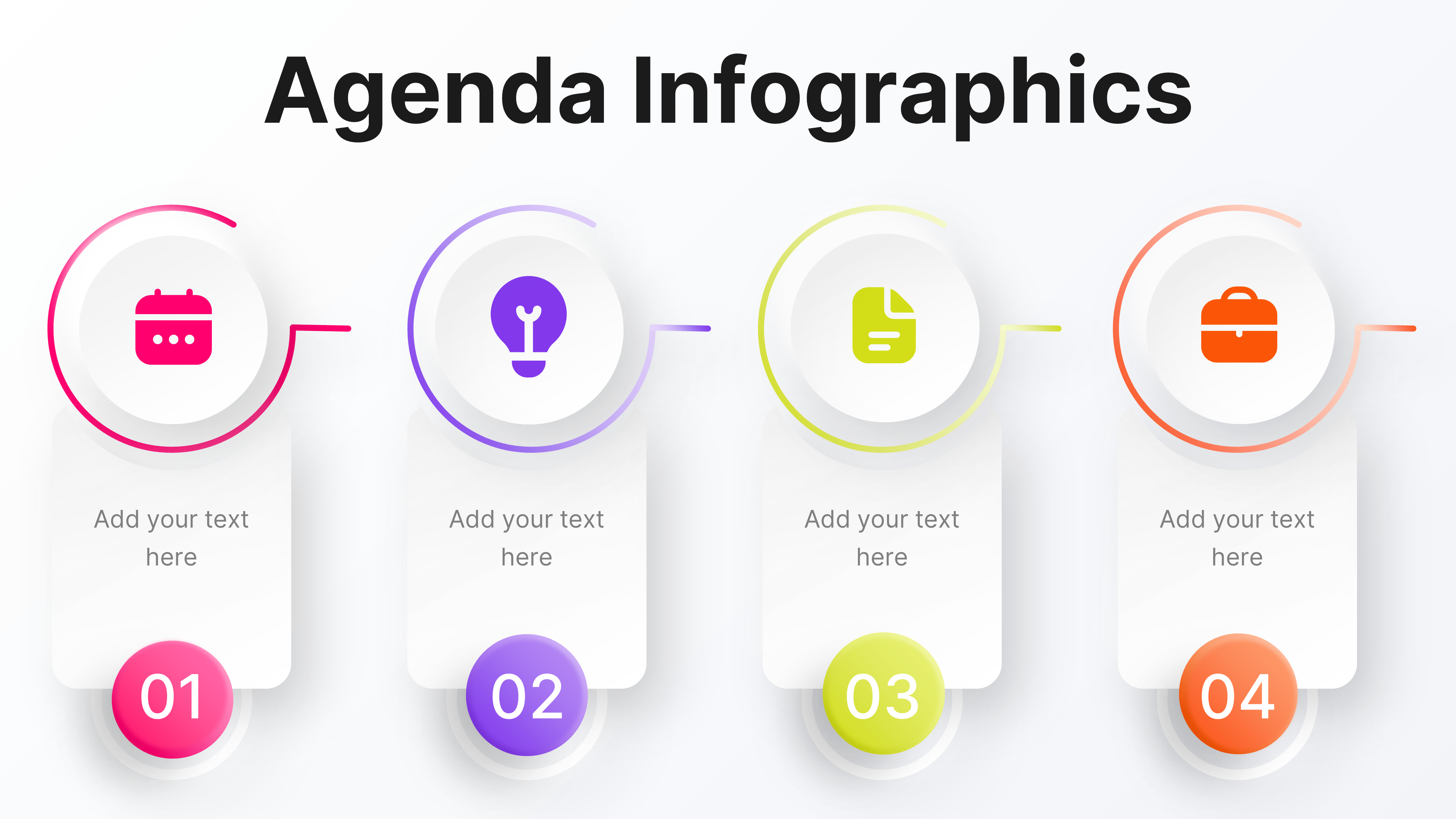 Agenda Infographic PowerPoint Presentation Template, Presentation Templates