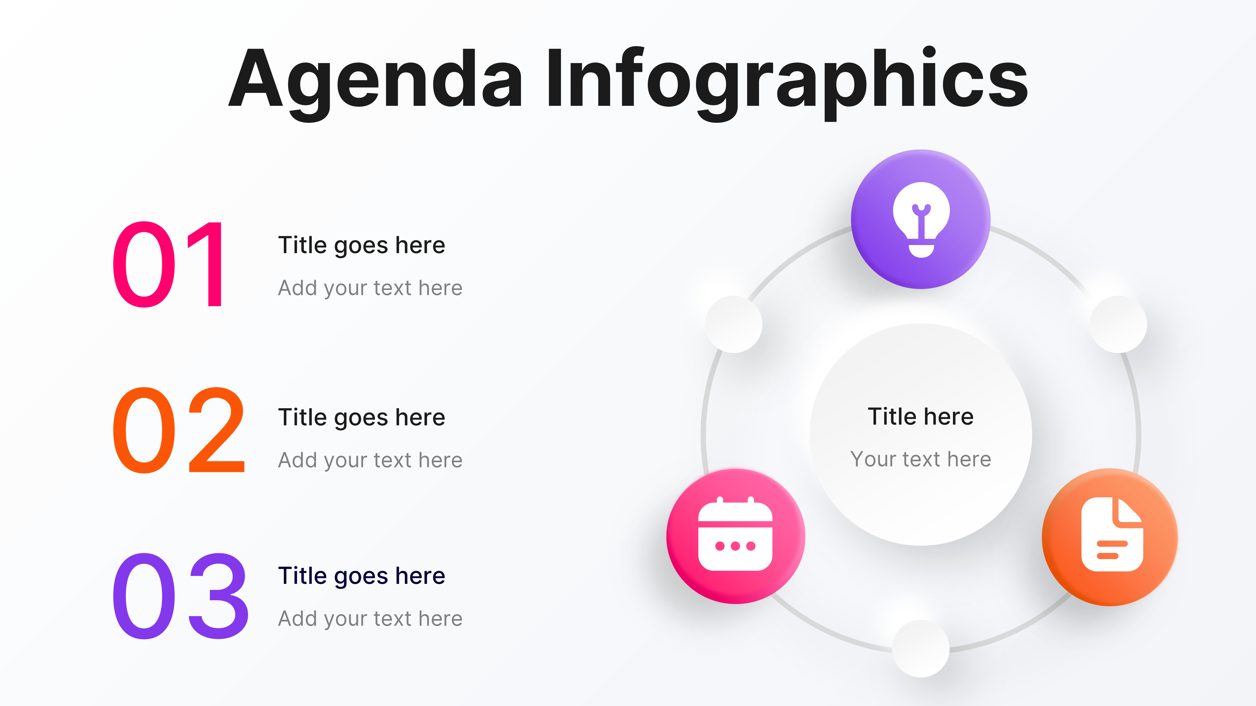Agenda Infographic PowerPoint Presentation Template, Presentation Templates