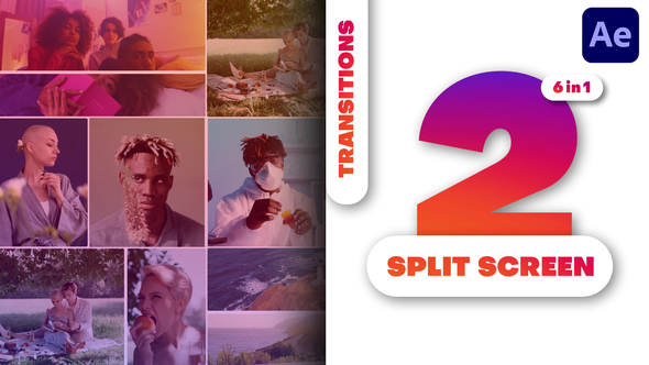 Multiscreen Transitions - 2 Split Screen - Vol. 02, After Effects ...