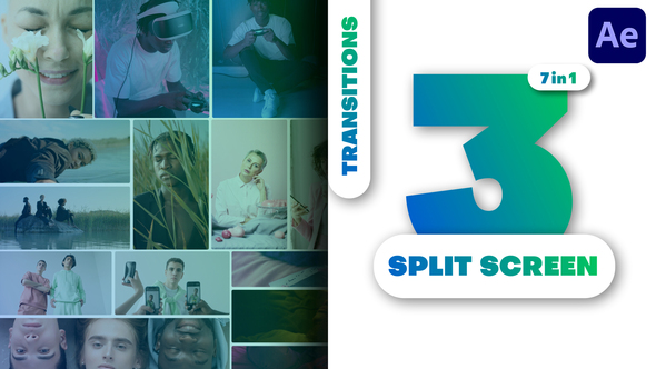 Multiscreen - 3 Split Screen, Premiere Pro Templates | VideoHive