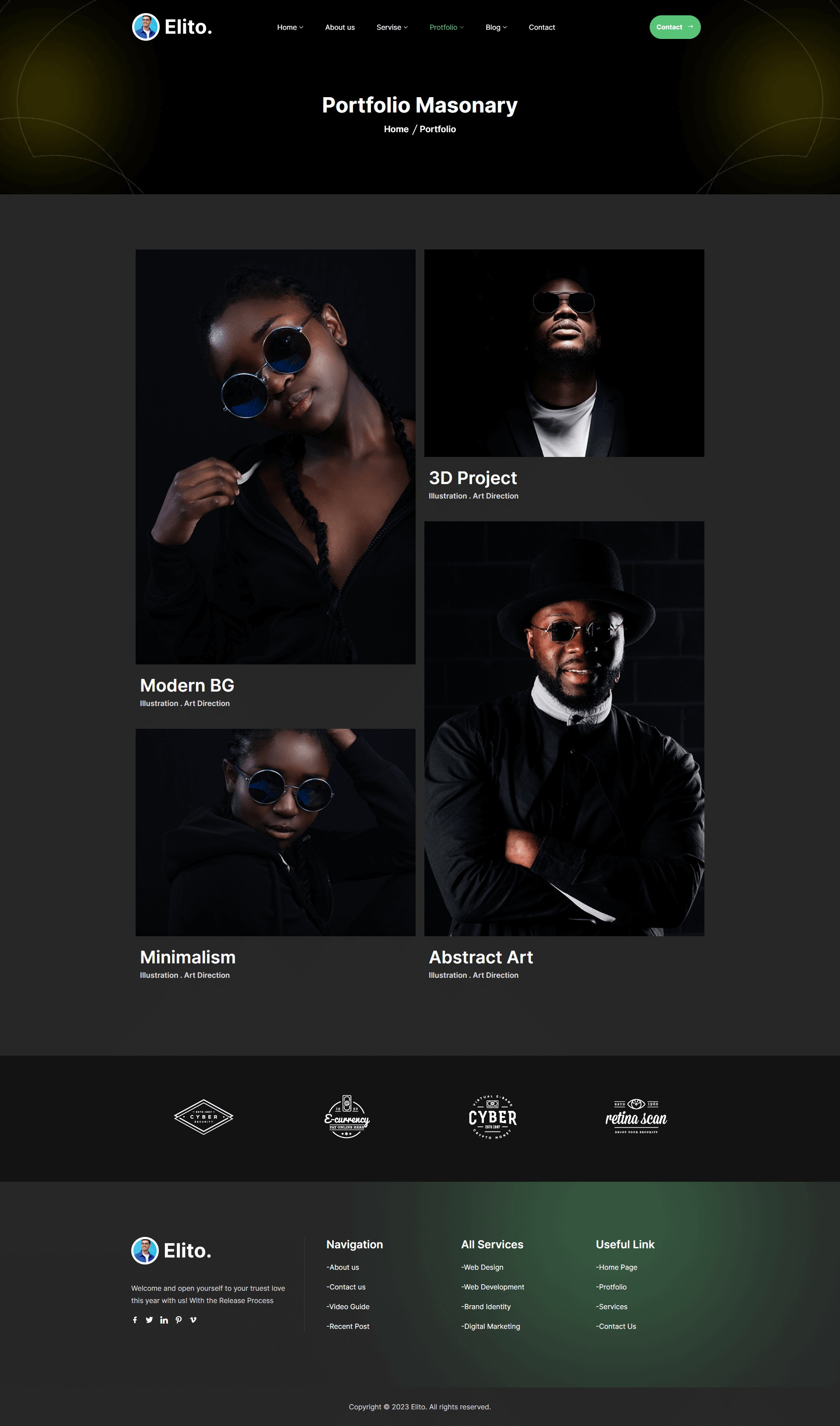 Elito – Creative Portfolio Elementor Template Kit by wpoceans | ThemeForest
