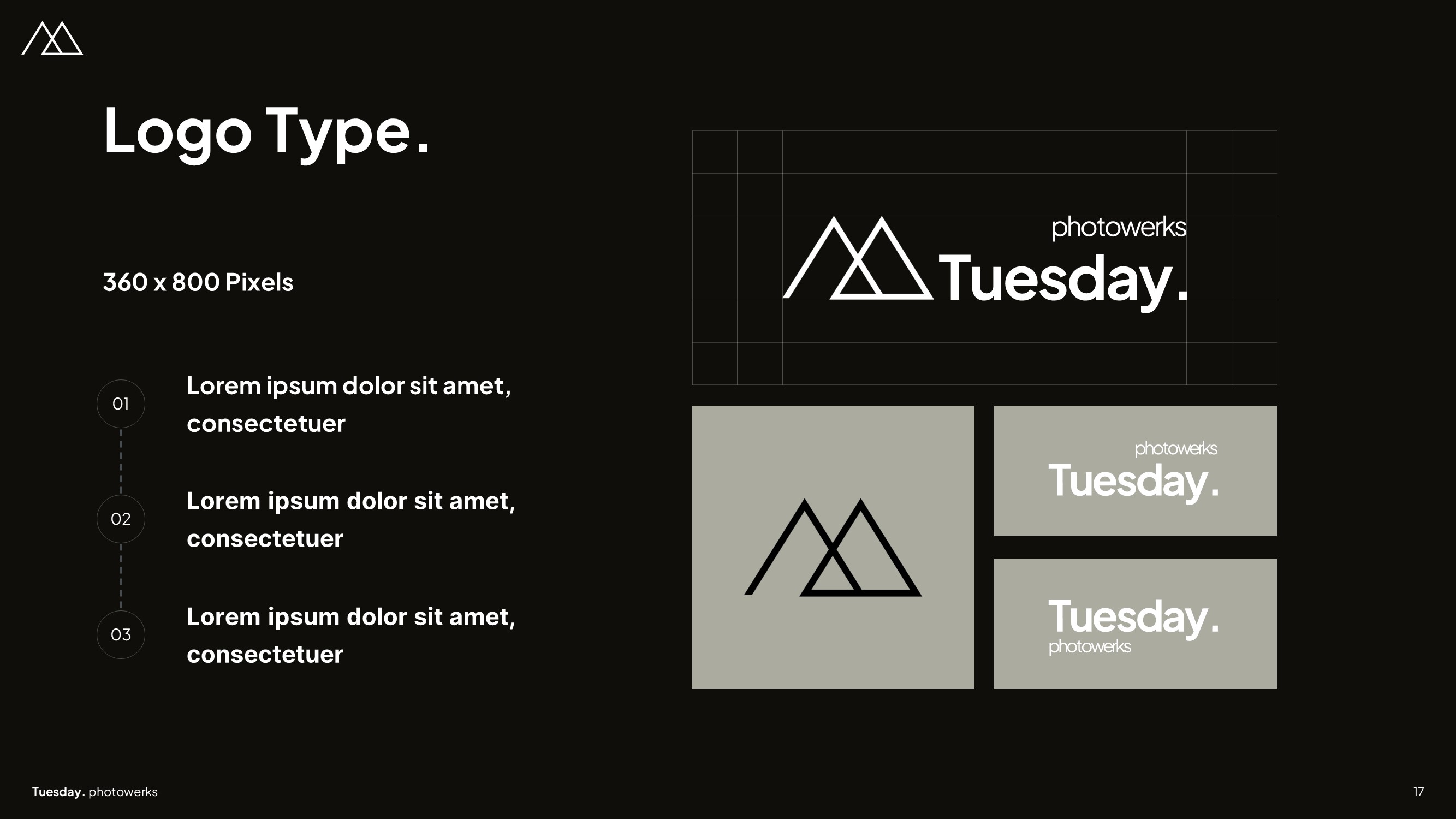 Tuesday. Brand Guideline PowerPoint Template, Presentation Templates