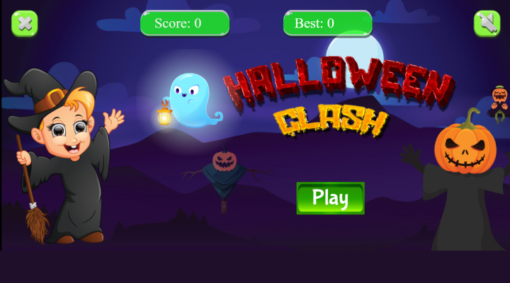Halloween Clash Game- Arcade Game - HTML5 and Android with Construct 3 Game by naptechlabsltd
