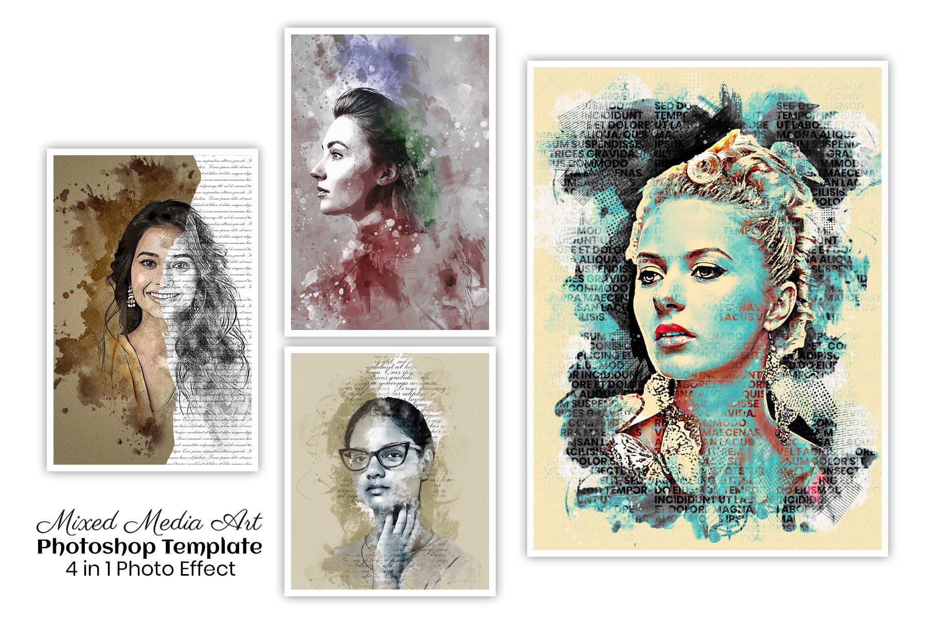 Easy Mixed Art Photo Effect, Add-ons | GraphicRiver