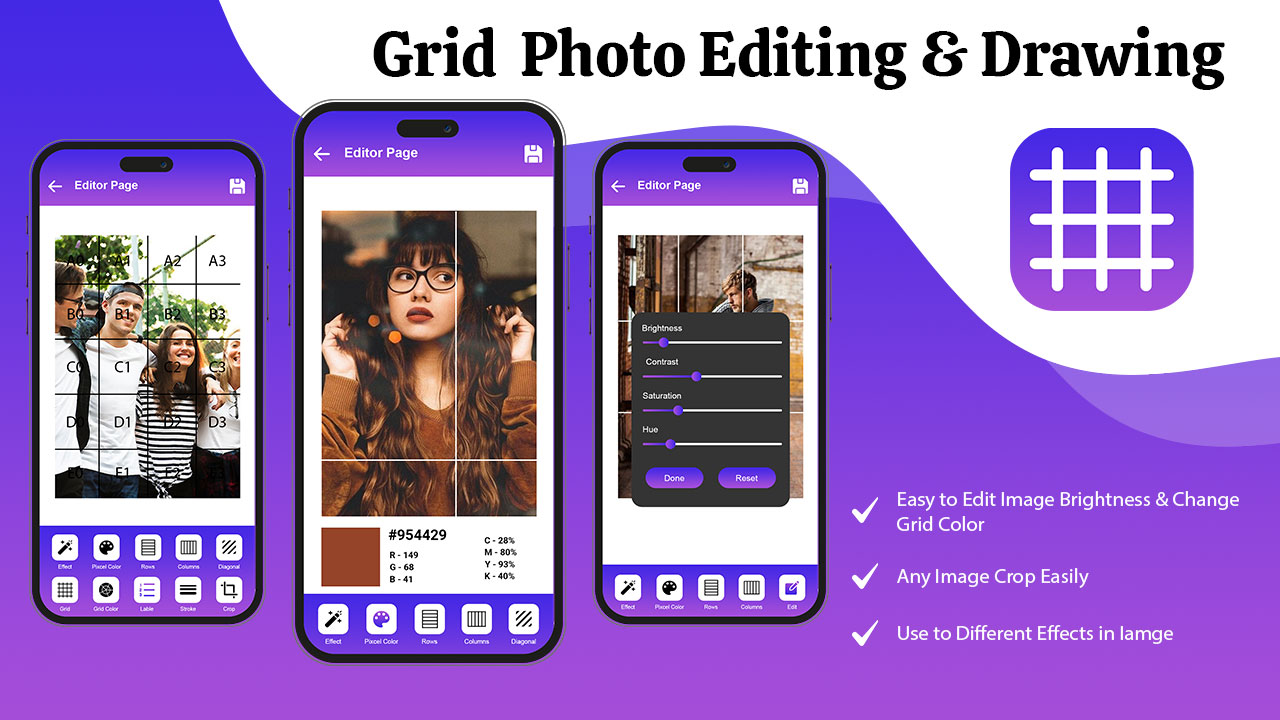 Grid - Photo Editing and Drawing - PhotoSplit Grid Maker - Grid Drawing ...