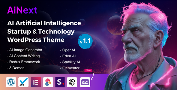 AiNext - AI Agency & Startup WordPress Theme by AlHikmahSoft | ThemeForest