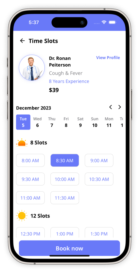 Doctor Appointment Booking Android App + Doctor Appointment iOS App ...