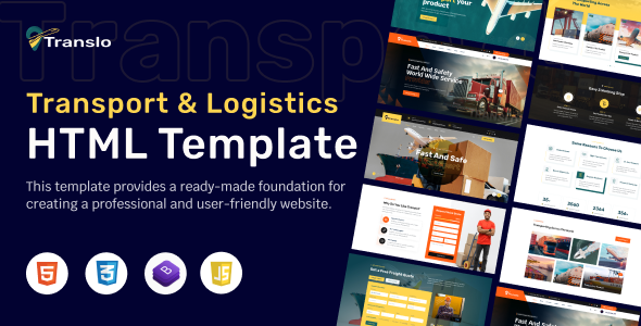 Translo - Transport and Logistics Html Template by FavDevs | ThemeForest