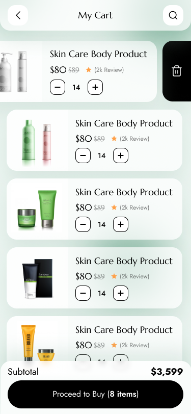Glower - Cosmetic eCommerce Figma Mobile App UI Kit by DexignZone ...