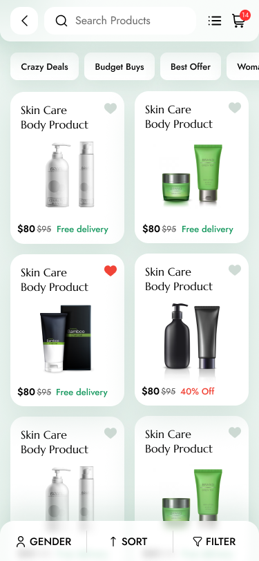 Glower - Cosmetic eCommerce Figma Mobile App UI Kit by DexignZone ...