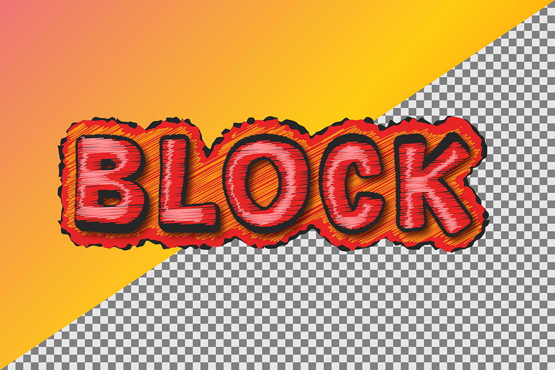 Block Text Effect, Add-ons | GraphicRiver