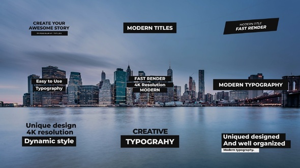 Modern Typography Titles, DaVinci Resolve Templates | VideoHive