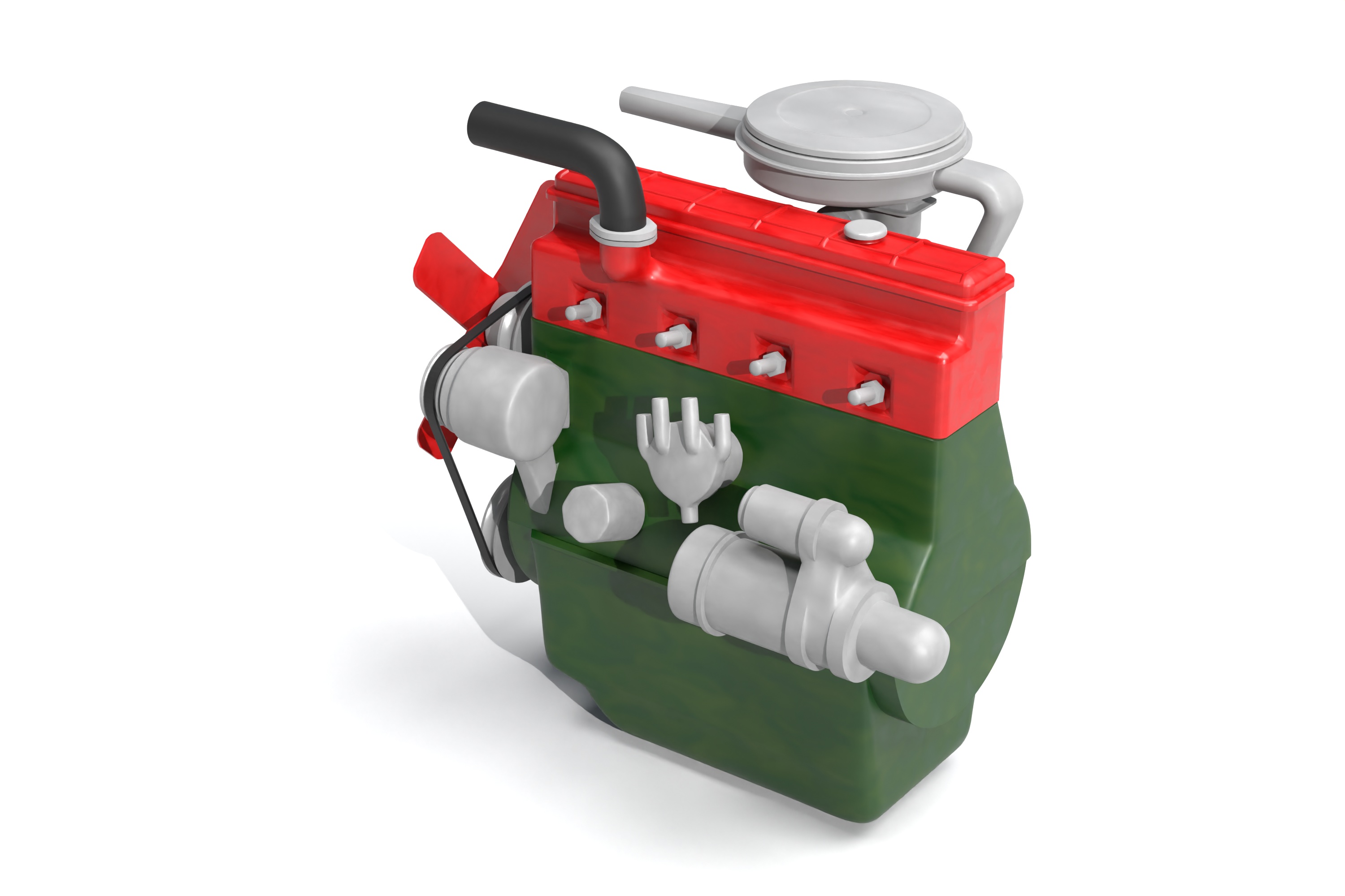 Old straight engine inline engine - simple by arti4077 | 3DOcean