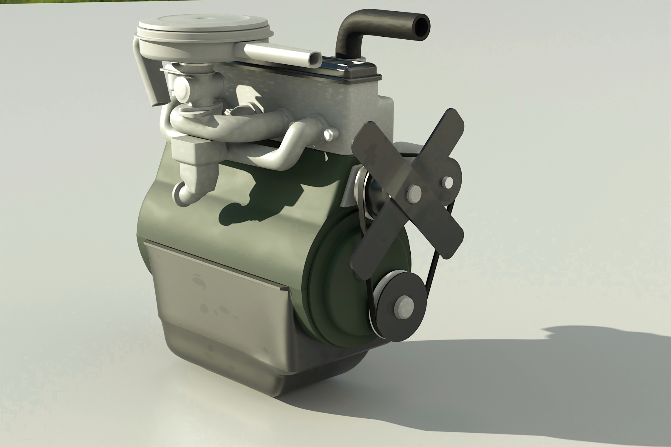 Old straight engine inline engine - simple by arti4077 | 3DOcean