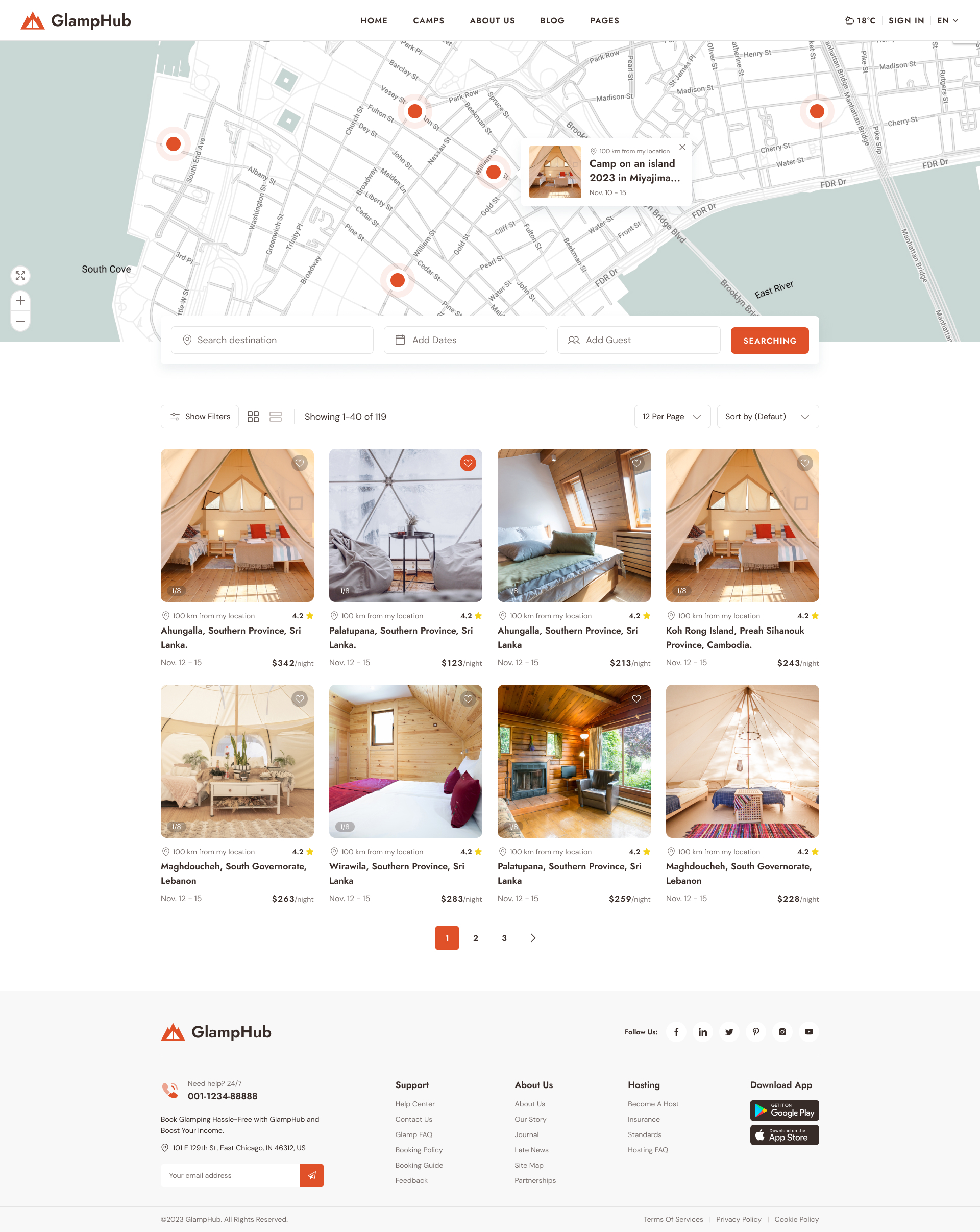 GlampHub - Listing Glamping Figma Template by Avitex | ThemeForest