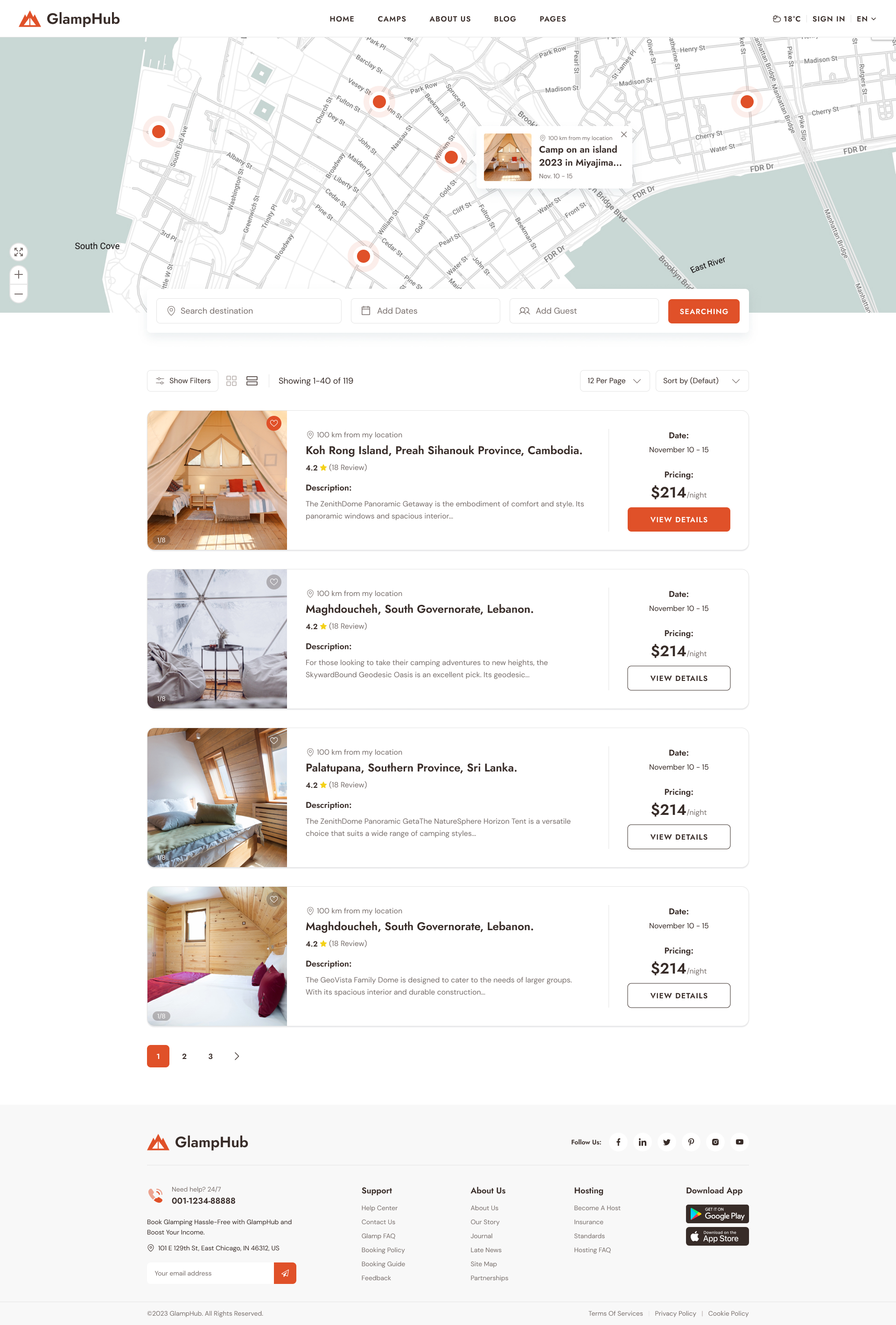 GlampHub - Listing Glamping Figma Template by Avitex | ThemeForest