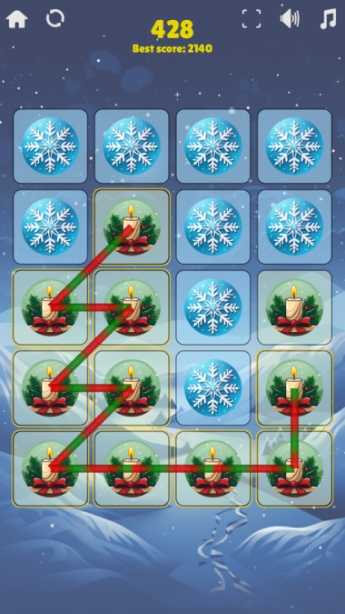 WinterWonder Symbol Merge - HTML5 Puzzle Game by trezegames | CodeCanyon