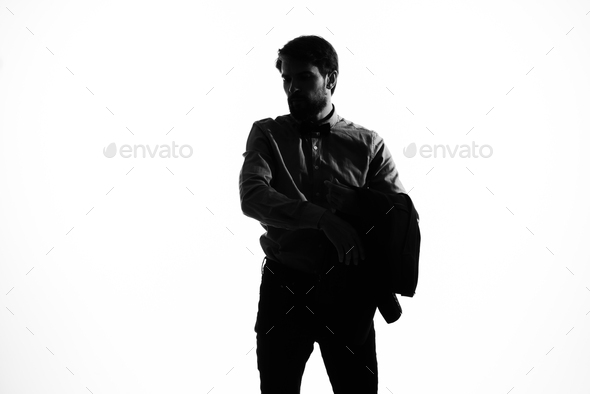 man in a suit detective crime light background shadow incognito Stock ...