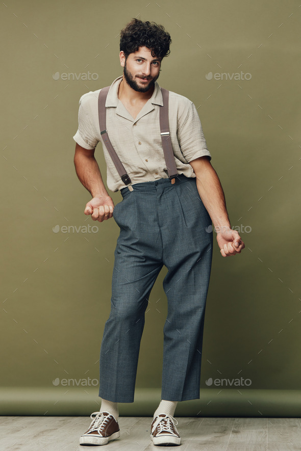 Person fashionable style portrait young attractive male adult handsome ...