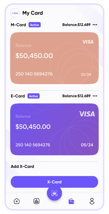 GoBank - Banking & E-Money Management App | FinPay | Finance | Digital ...