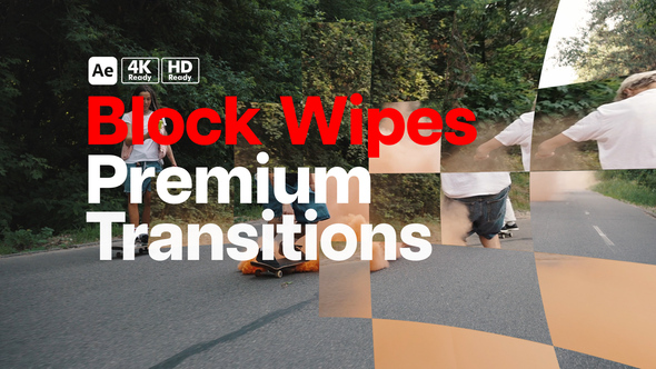 Premium Transitions Block Wipes, After Effects Project Files | VideoHive