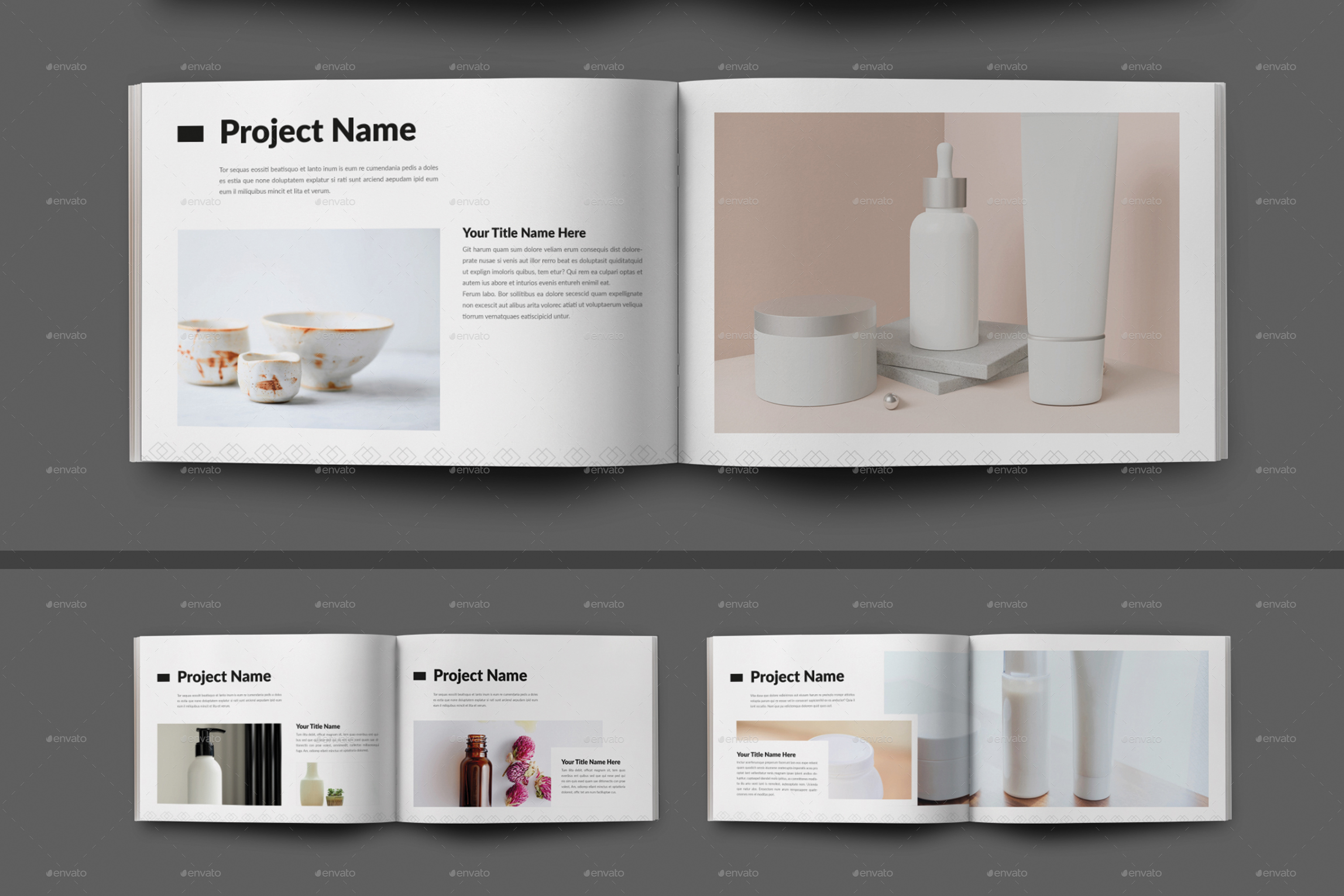 White Portfolio Template, Print Templates | GraphicRiver