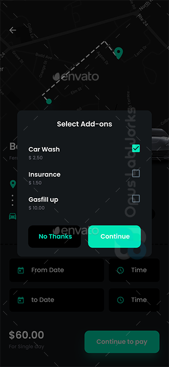 Car Rental Booking App UI | Self-Driving Rental Car | Rent a Car App UI ...