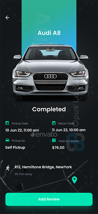 Car Rental Booking App UI | Self-Driving Rental Car | Rent a Car App UI ...