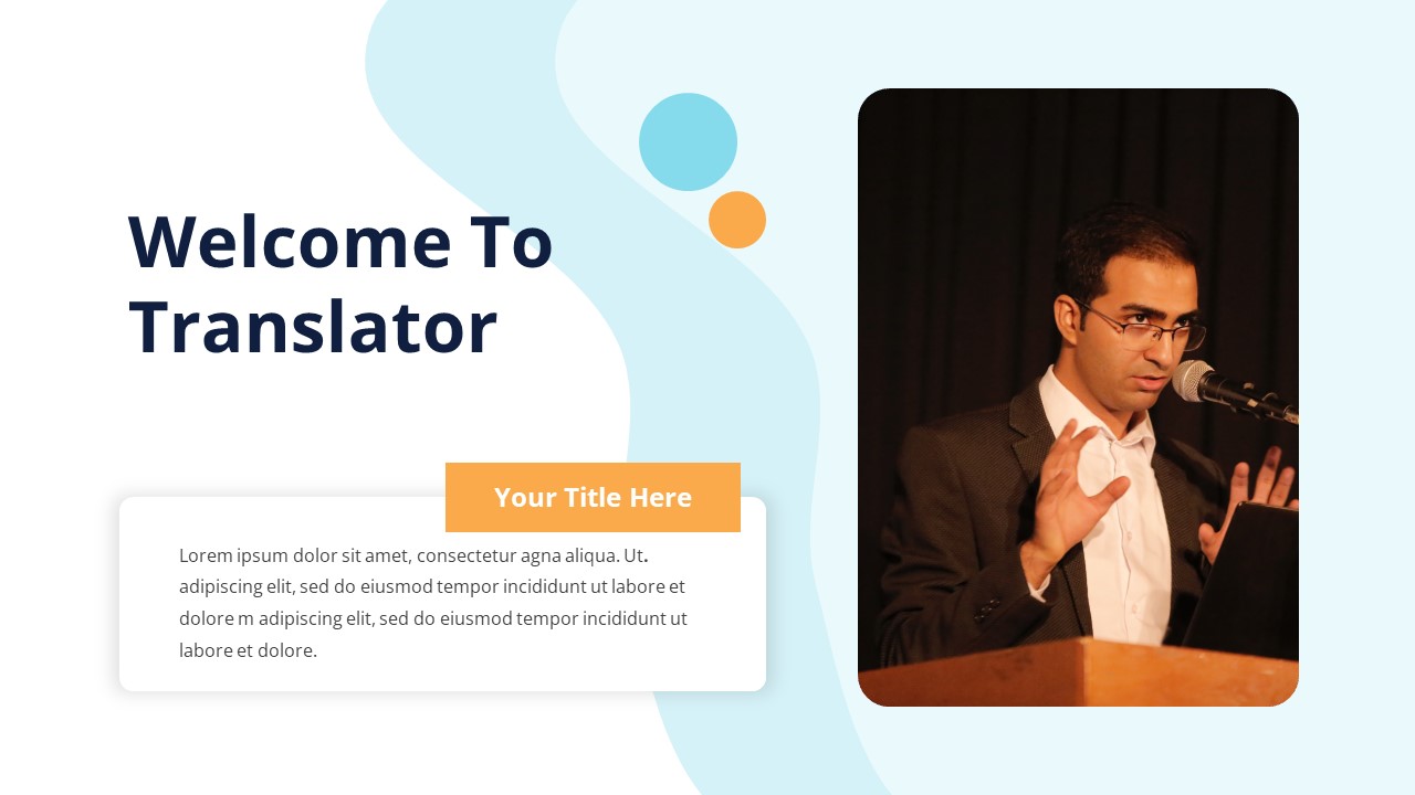 Translator - Translation Service Agency Google Slides Template ...