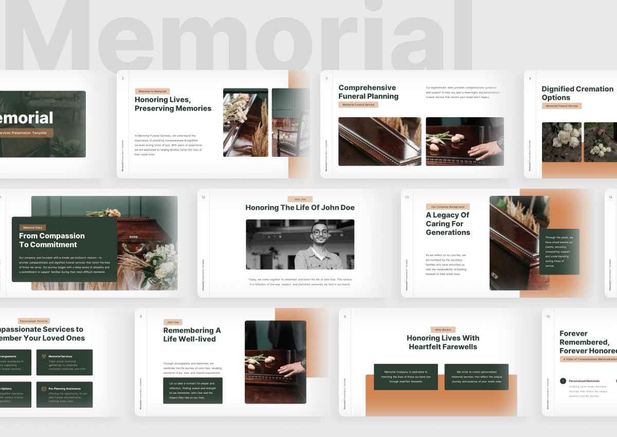 Memorial - Funeral Keynote Presentation, Presentation Templates ...