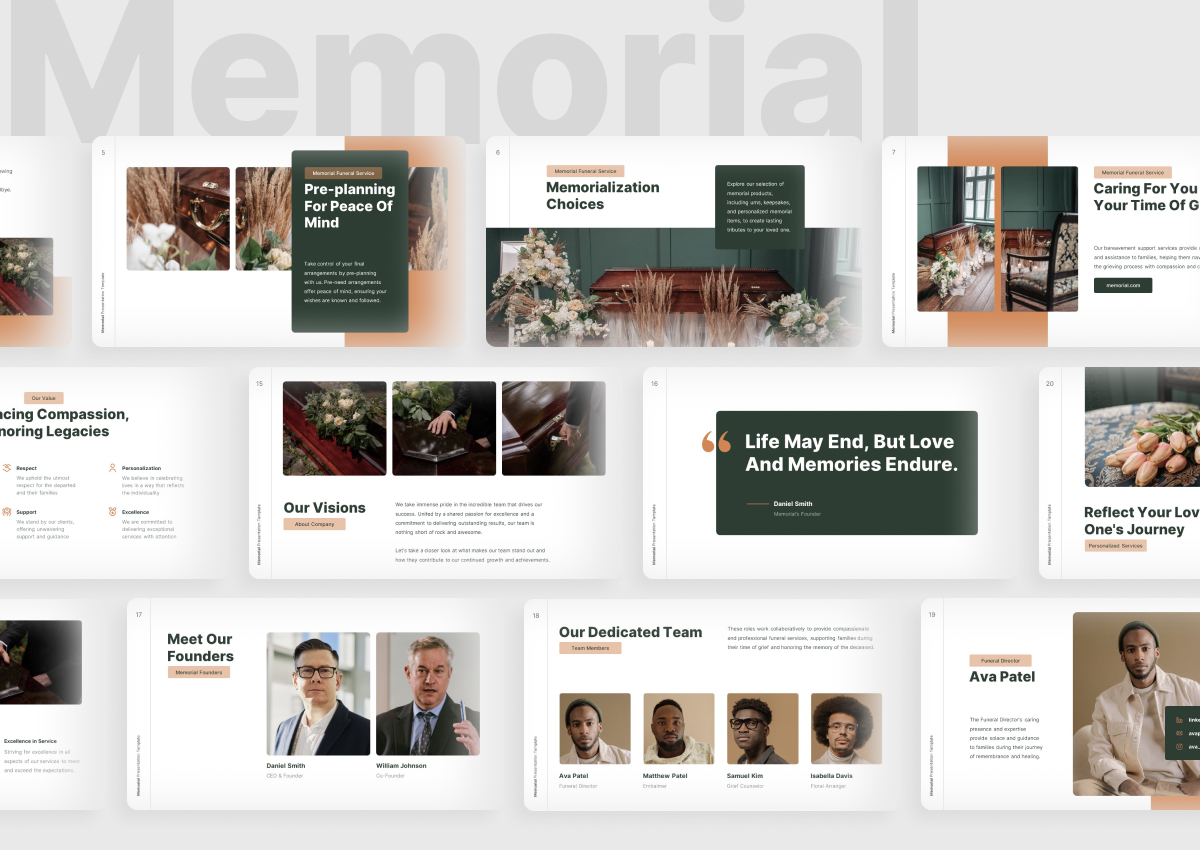 Memorial - Funeral Keynote Presentation, Presentation Templates ...