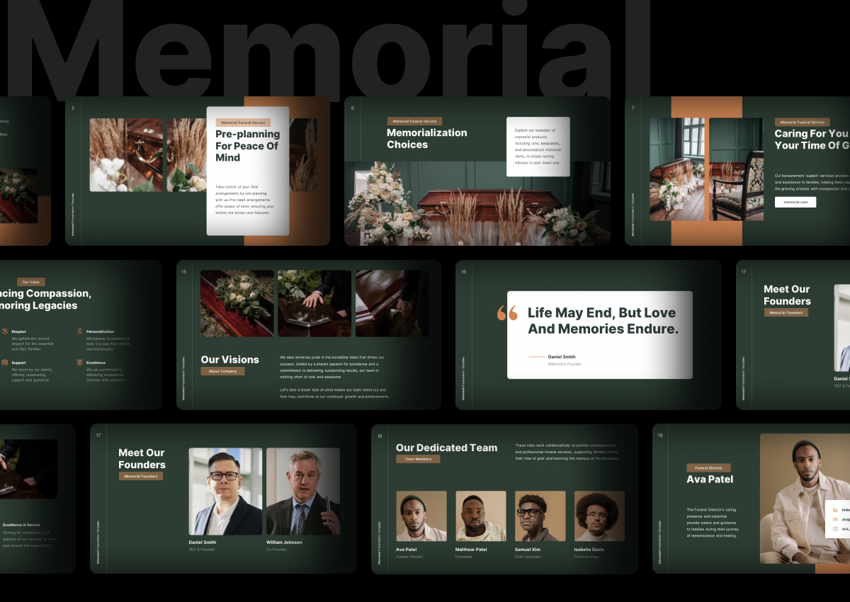 Memorial - Funeral Keynote Presentation, Presentation Templates ...