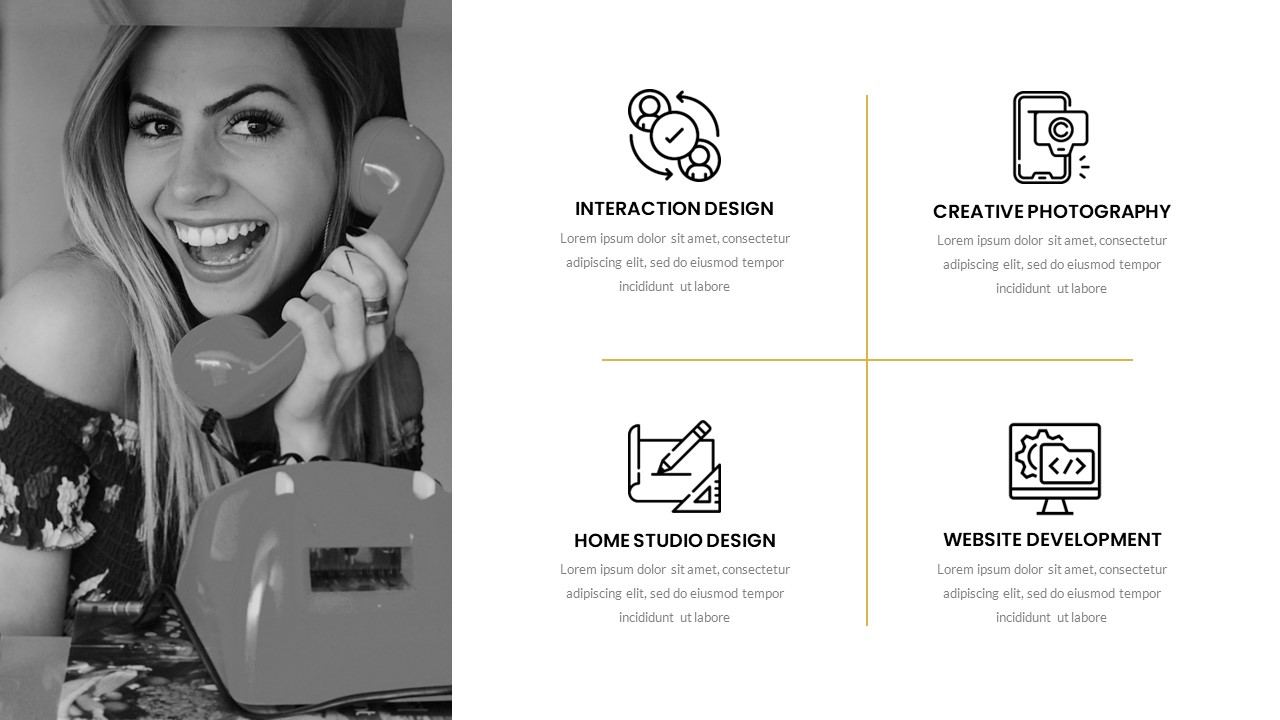 Flash Light – Creative Business PowerPoint Template, Presentation Templates
