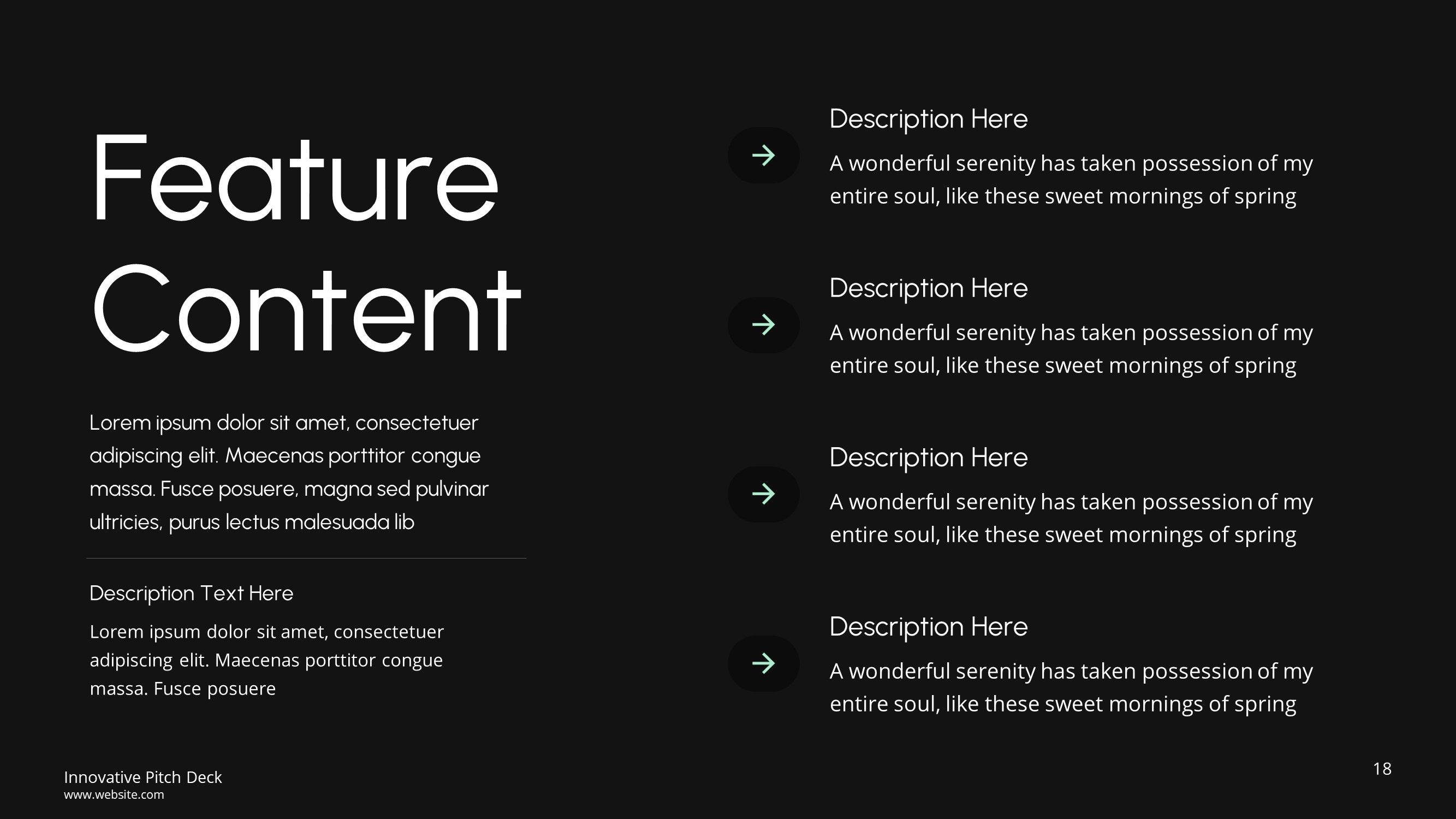 Innovative Pitch Deck PowerPoint Template, Presentation Templates ...