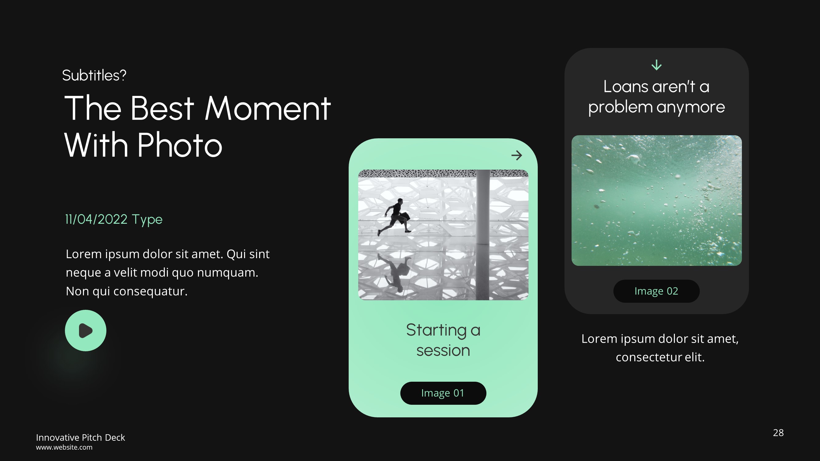 Innovative Pitch Deck PowerPoint Template, Presentation Templates ...