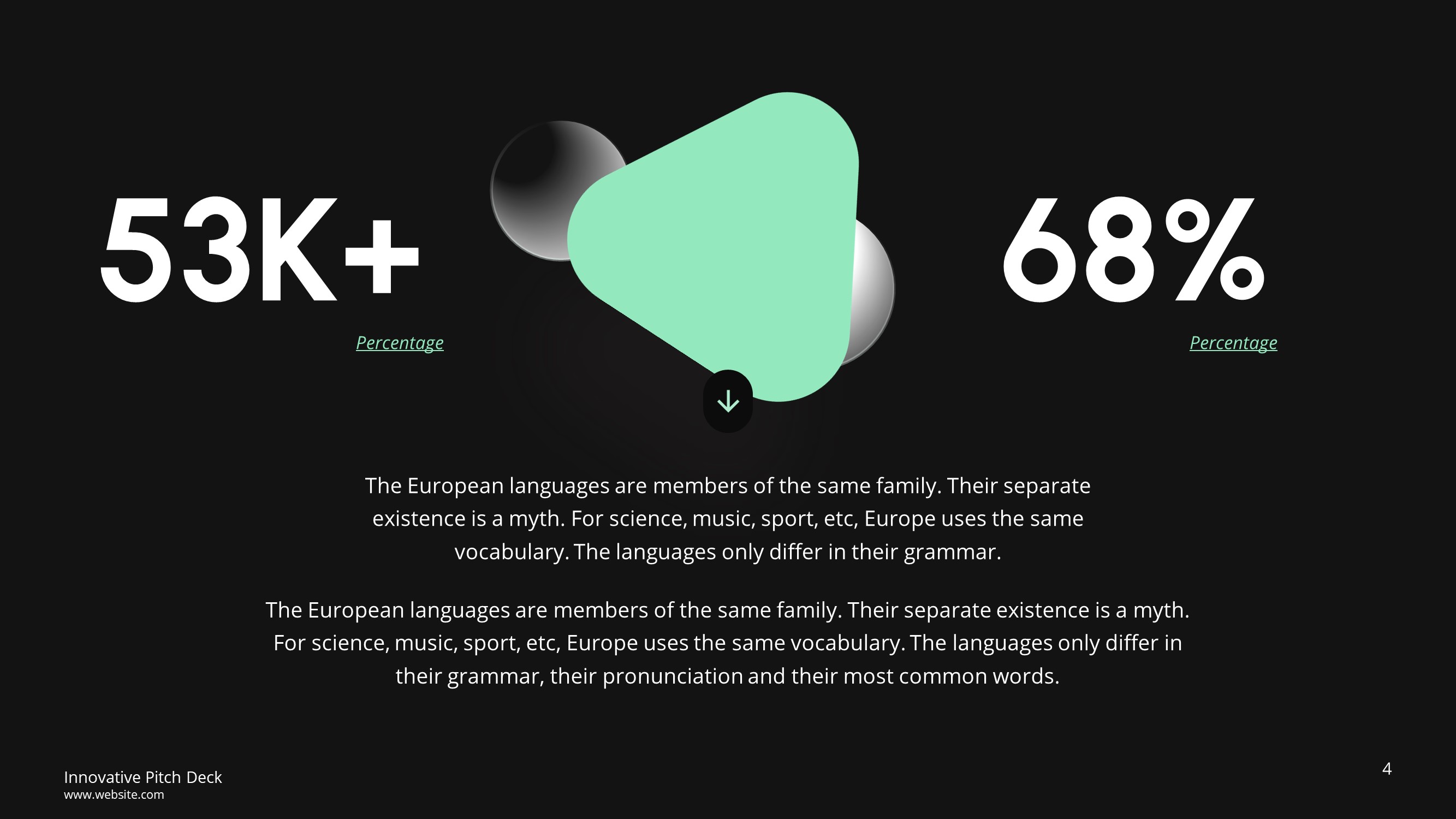 Innovative Pitch Deck PowerPoint Template, Presentation Templates ...