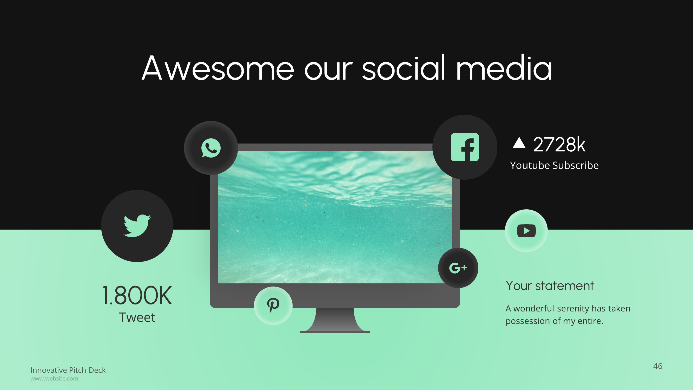 Innovative Pitch Deck PowerPoint Template, Presentation Templates ...