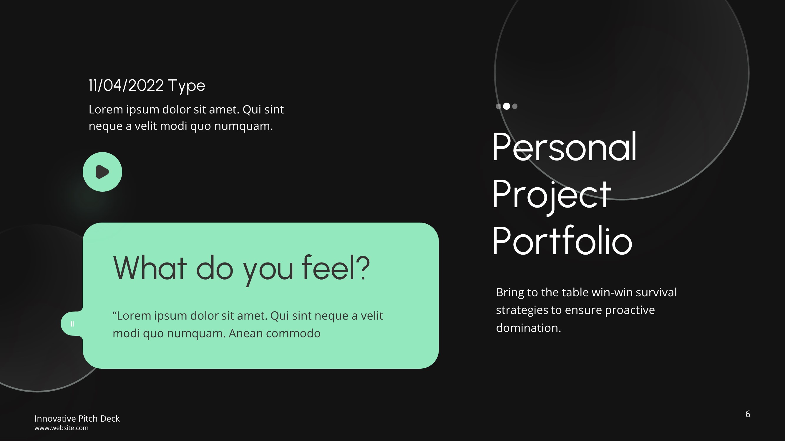 Innovative Pitch Deck PowerPoint Template, Presentation Templates ...