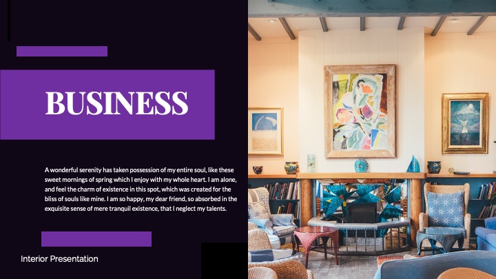 Elegance Decor Interior PowerPoint Template, Presentation Templates