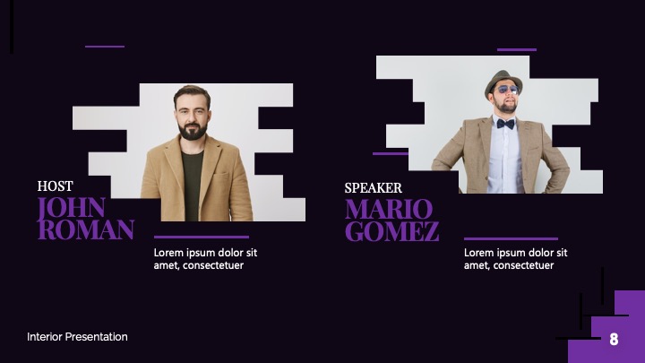 Elegance Decor Interior PowerPoint Template, Presentation Templates