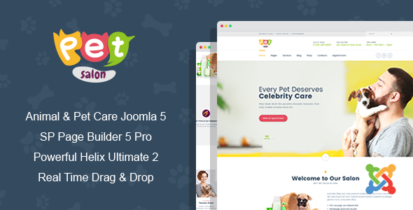 Pet Salon - Joomla 5 Animal & Pet Care Template by codelayers | ThemeForest