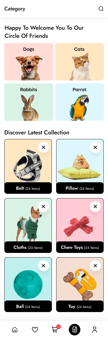 PetPerks - Pet Store eCommerce Figma Mobile App UI Kit by DexignZone