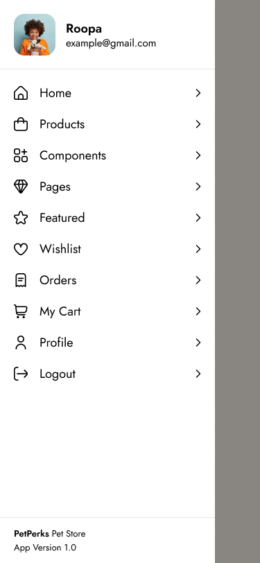 PetPerks - Pet Store eCommerce Figma Mobile App UI Kit by DexignZone