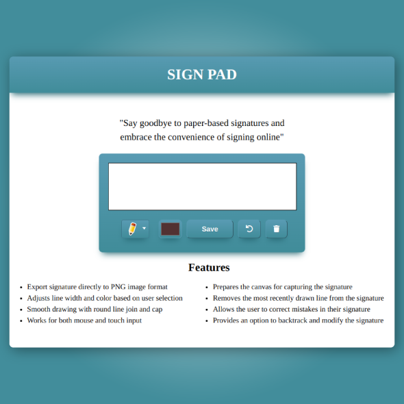 Digital Sign Pad by CubixSol | CodeCanyon