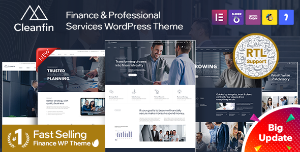 Cleanfin - Finance Consulting WordPress Theme by themesion | ThemeForest