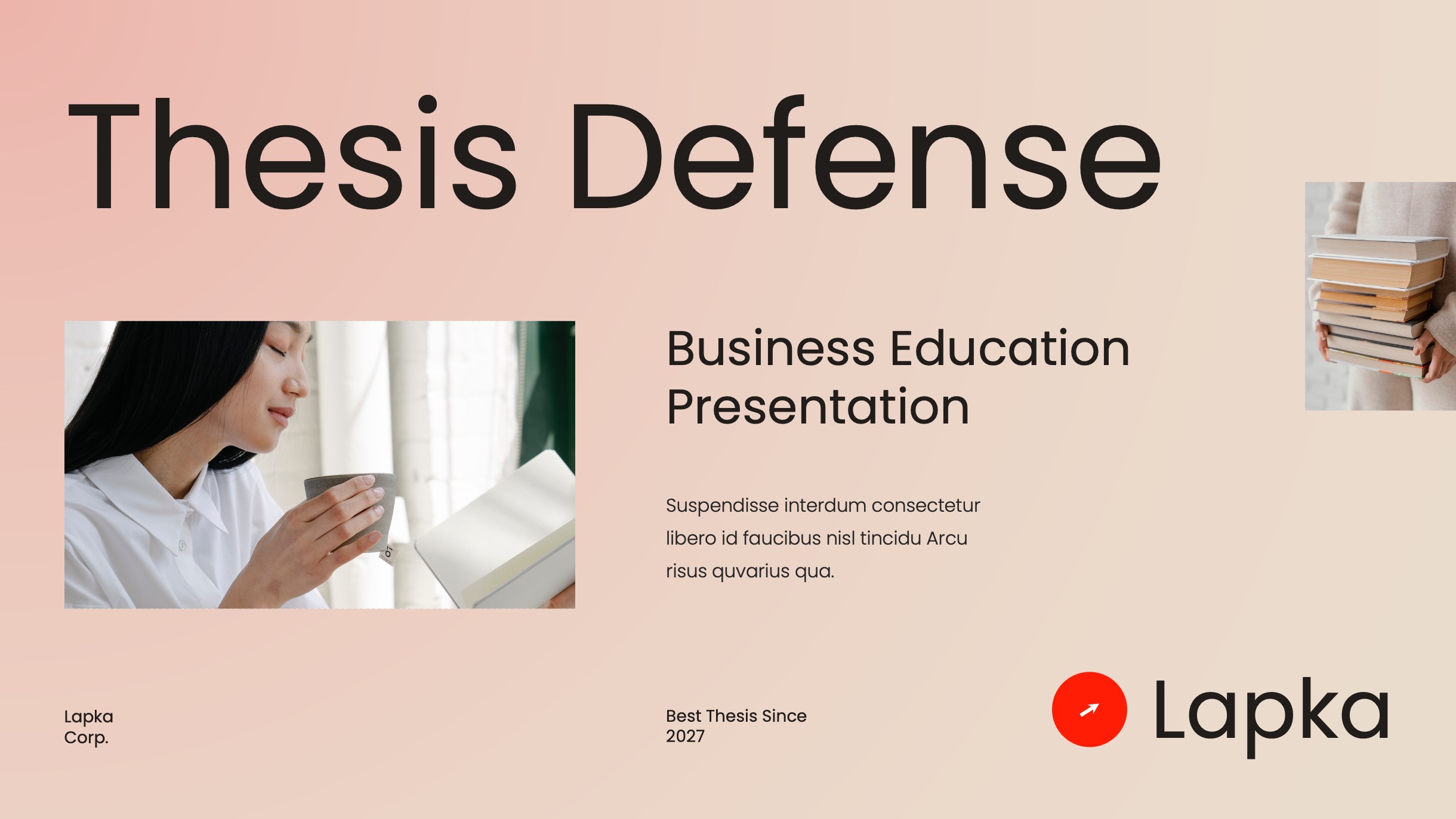Gradient Minimalist Thesis Defense Presentation Template, Presentation ...
